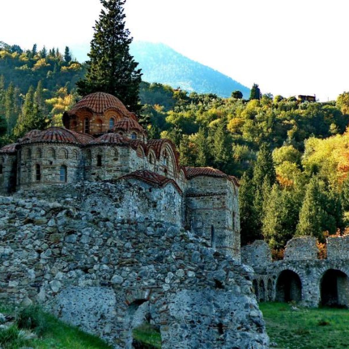 Mystras map GREECE - Detailed map of Mystras